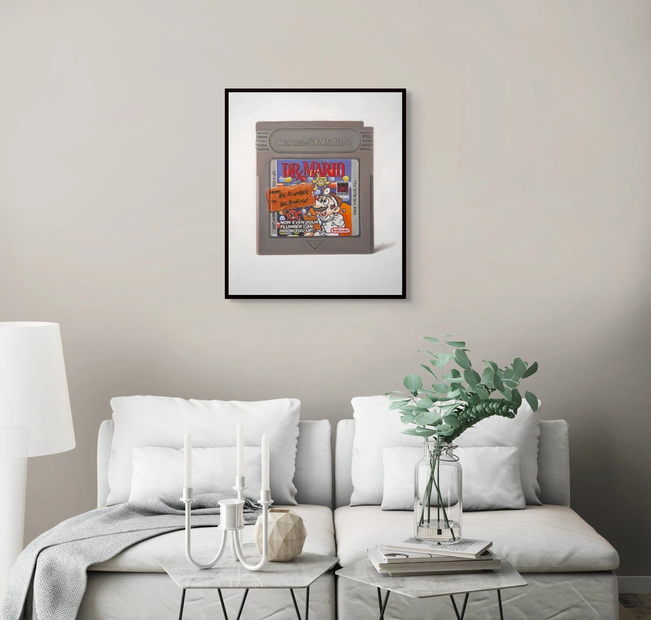 Arlo Sinclair : Dr Mario : Prenez la pilule bleue | Signature Fine Art